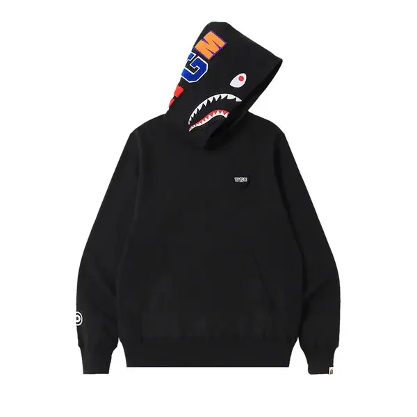 A BATHING APE Shark Emblem Pullover Hoodie