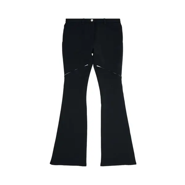 COURREGES Ellipse Zipped Twill Pants - Black