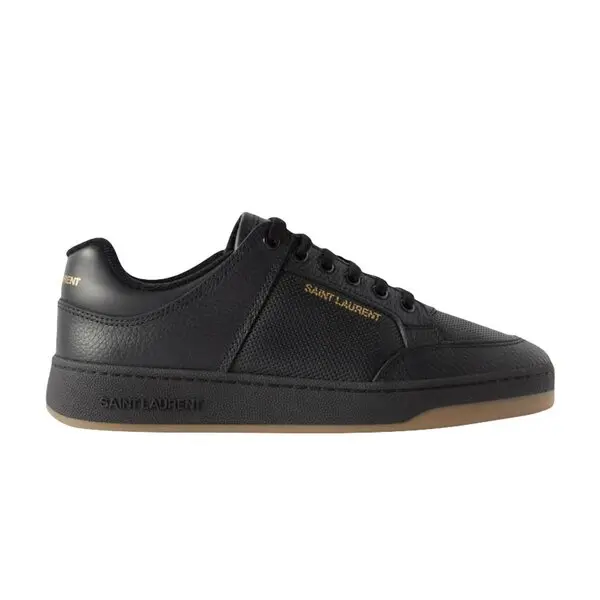 Saint Laurent Sl-61 Low Gum Perforated Sneakers - Black