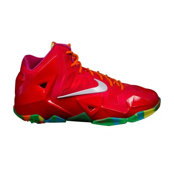 Nike Lebron 11 Gs Sneakers - Red