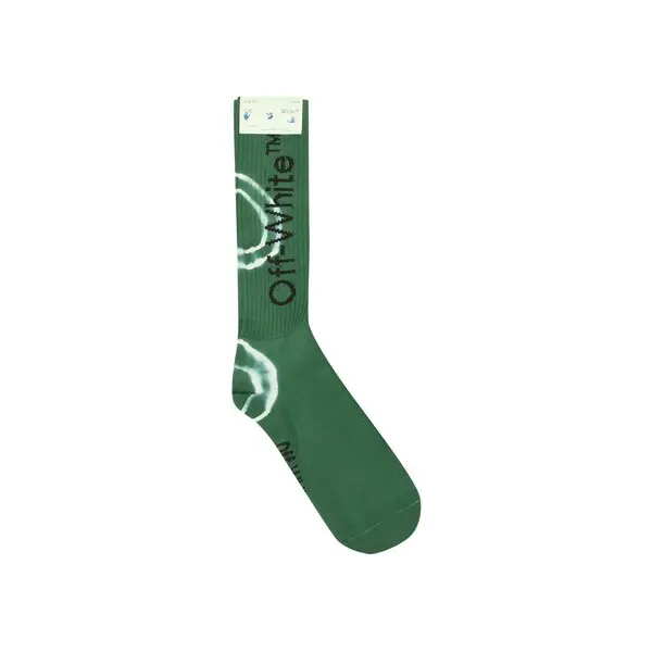 Off-White Tie Dye Crew Socks - Green