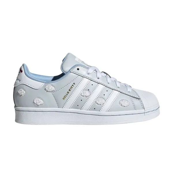 Adidas Hello Kitty X Superstar J Embroidered Clouds Sneakers