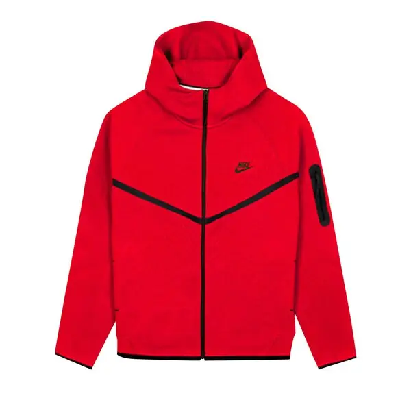 Nike Tech Full-zip Windrunner Hoodie - Red