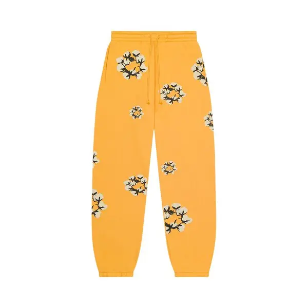 DENIM TEARS X Cpfm Cactus Tears Wreath Sweatpants - Yellow