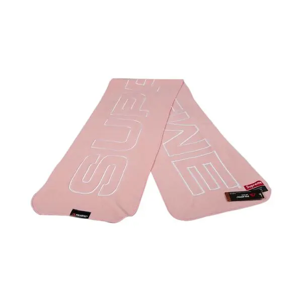 Supreme Polartec Logo Scarf - Pink