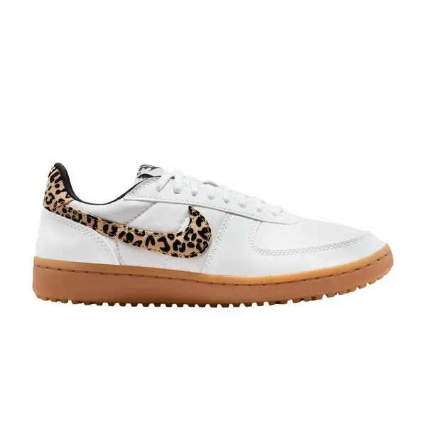 Nike Wmns Field General 82 Leopard Print Sneakers - White