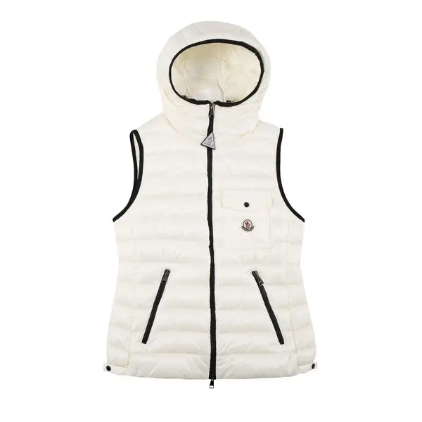 Moncler Glyco Hooded Puffer Gilet - White