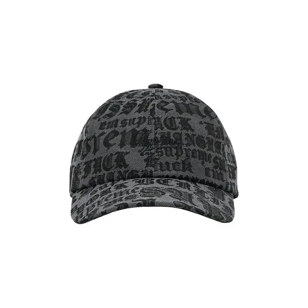 Supreme Cities Jacquard 6-panel Cap - Black