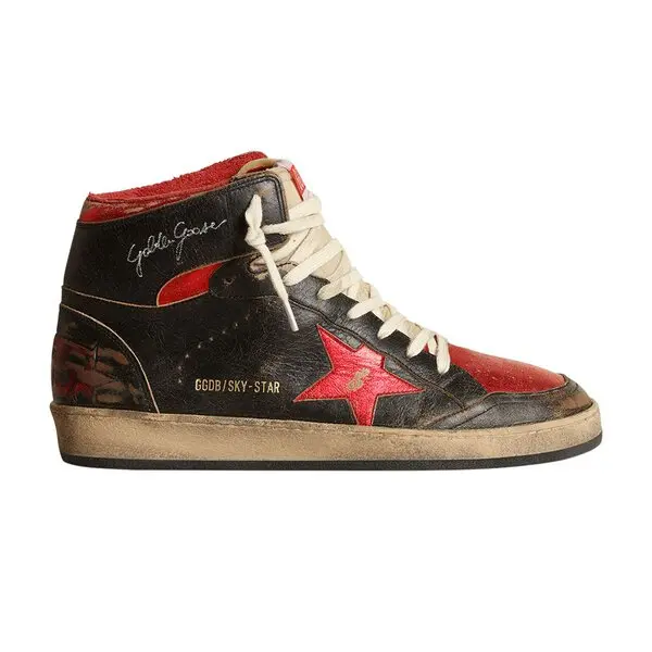 GOLDEN GOOSE Sky Star High-top Sneakers - Black