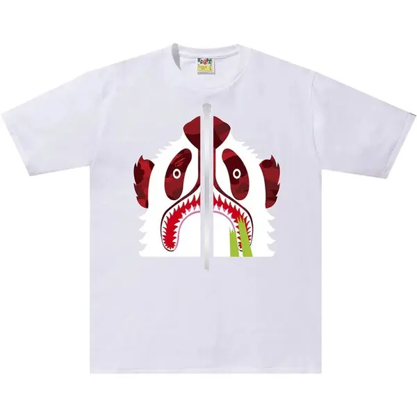 A BATHING APE Color Camo Panda Tee - White