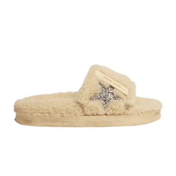 GOLDEN GOOSE Poolstar Shearling Slides