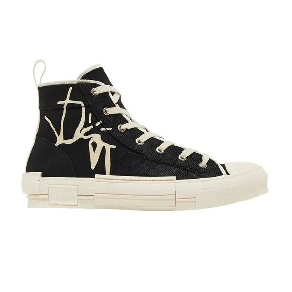 Dior Cactus Jack X B23 High Top Sneakers - Black