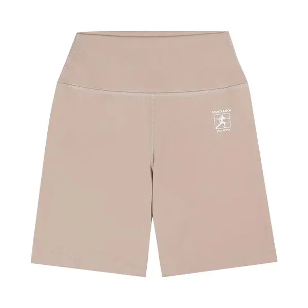 SPORTY & RICH Stay Active Biker Short - Tan