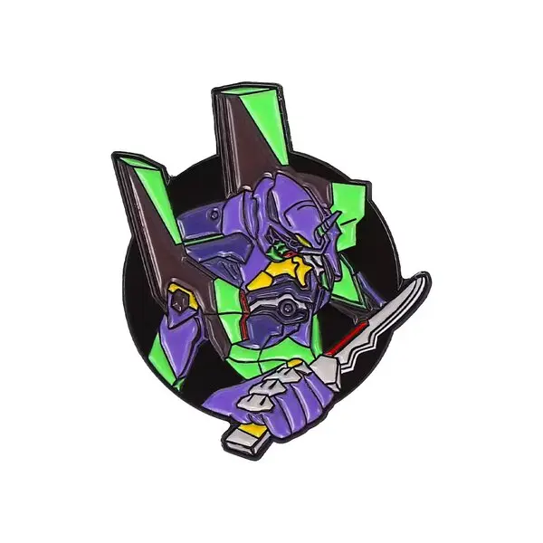 TV Neon Genesis Evangelion Eva Enamel Pin - Multicolor