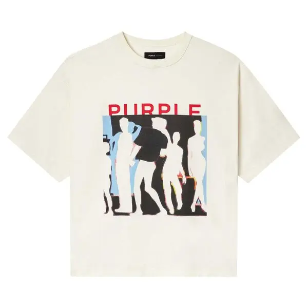 PURPLE BRAND Jersey Oversized T-shirt - White