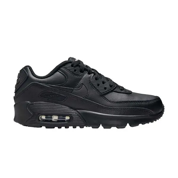 Nike Air Max 90 Leather Gs Sneakers - Black
