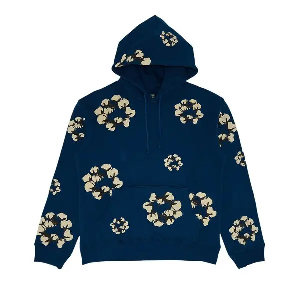 DENIM TEARS X Cpfm Cactus Tears Wreath Hoodie - Blue