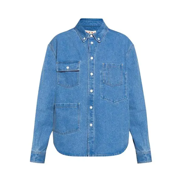 Marni Denim Overshirt With Pockets