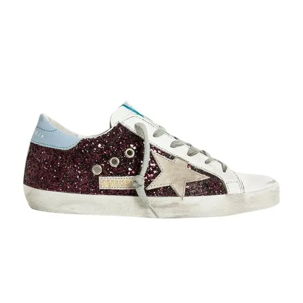 GOLDEN GOOSE Superstar Glitter Sneakers - Red