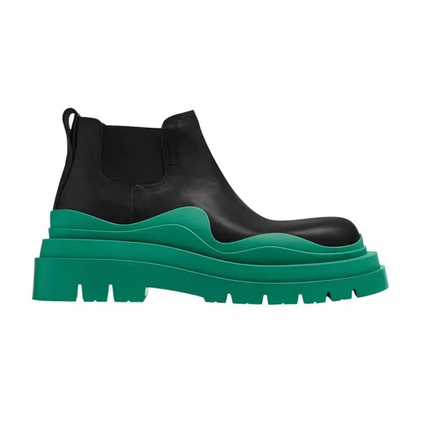 Bottega Veneta Tire Cropped Boots - Black