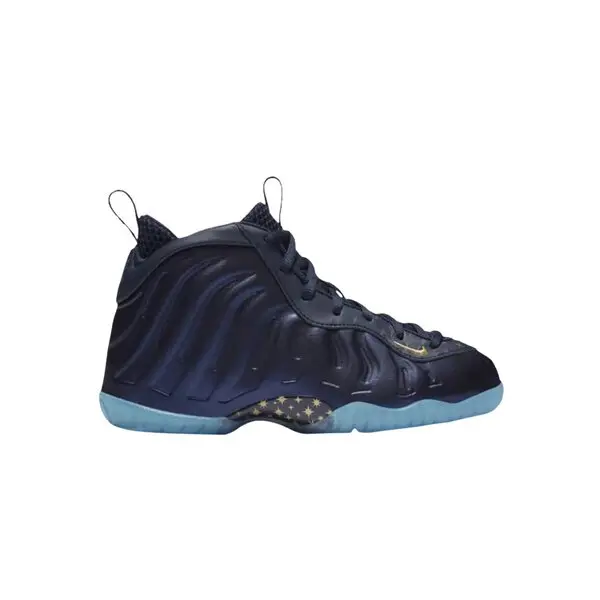 Nike Little Posite One Ps 'gold Stars' Sneakers - Blue