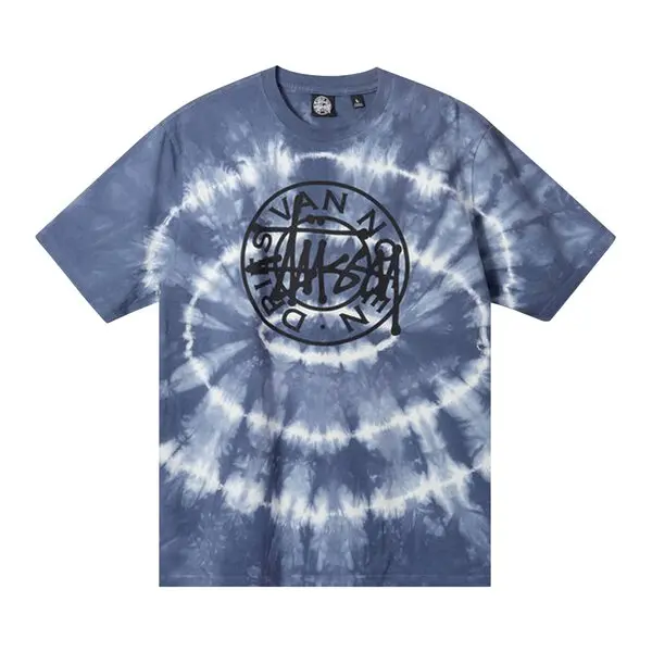 StÜssy X Dries Van Noten Tie Dye Tee - Blue
