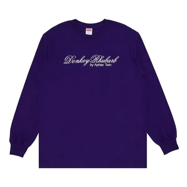 Supreme X Aphex Twin Long-sleeve Tee - Purple
