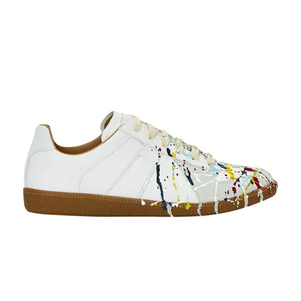 MAISON MARGIELA Replica Paint Splatter Sneakers - White