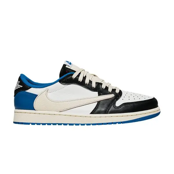 JORDAN Fragment Design X Travis Scott X 1 Retro Low Sample - Blue