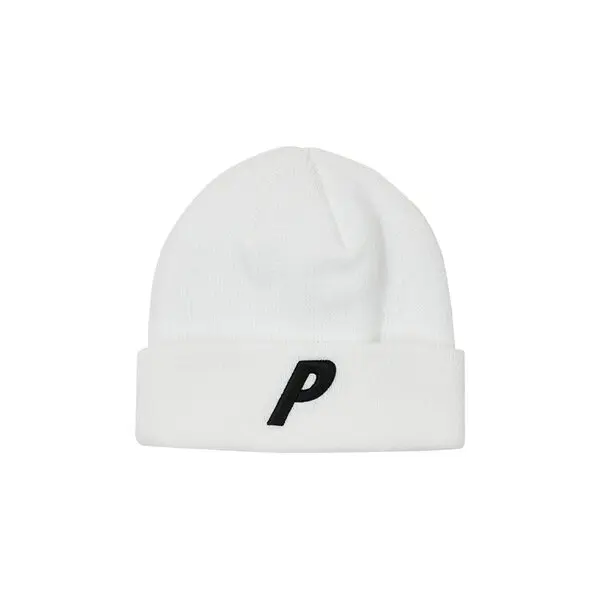 PALACE 3d 'p' Beanie - White