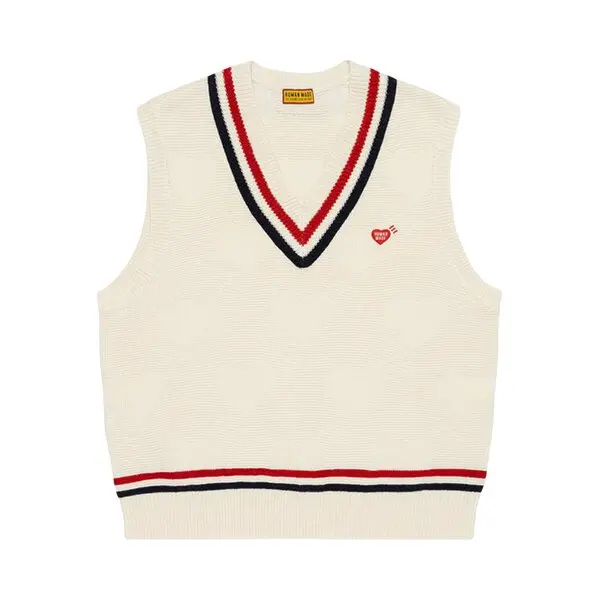 HUMAN MADE Heart Knit Vest - White