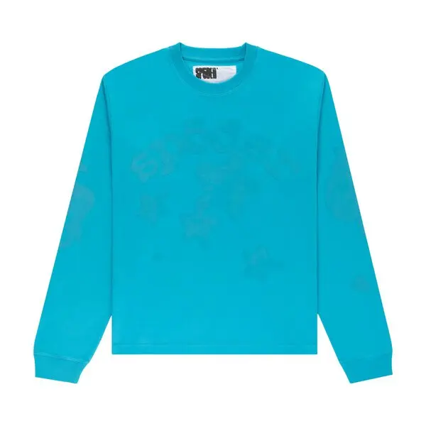 SP5DER Beluga Long-sleeve Tee - Blue