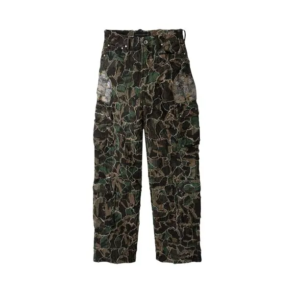 WHO DECIDES WAR Washed Camo Cargo Pants