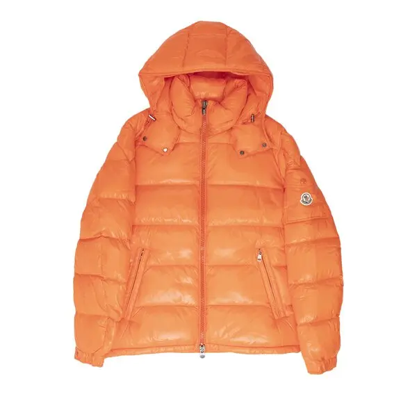 Moncler Maya Hooded Puffer Jacket - Orange