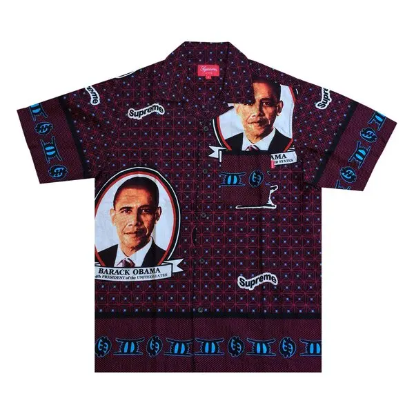 Supreme Obama Button-up Shirt - Red