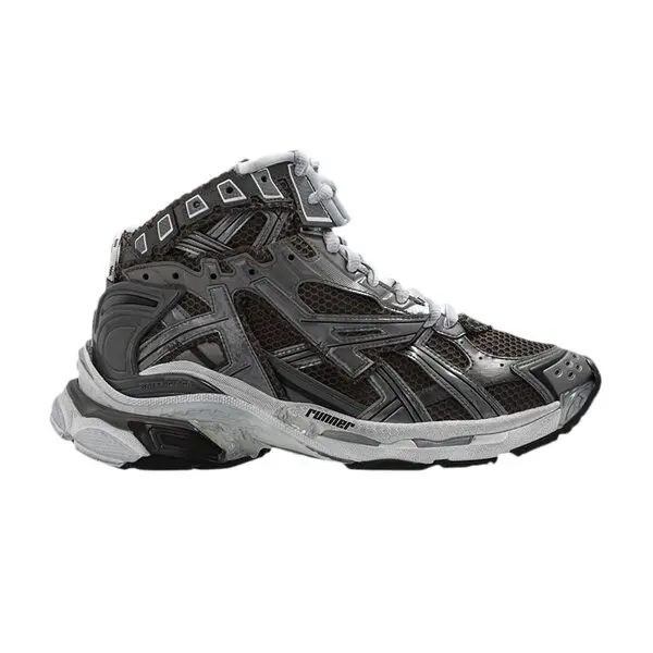 Balenciaga Runner High Top Sneakers - Grey