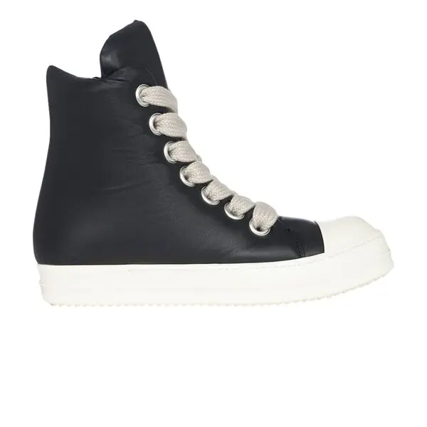 Rick Owens Hollywood Jumbo Laced High-top Sneakers - Black