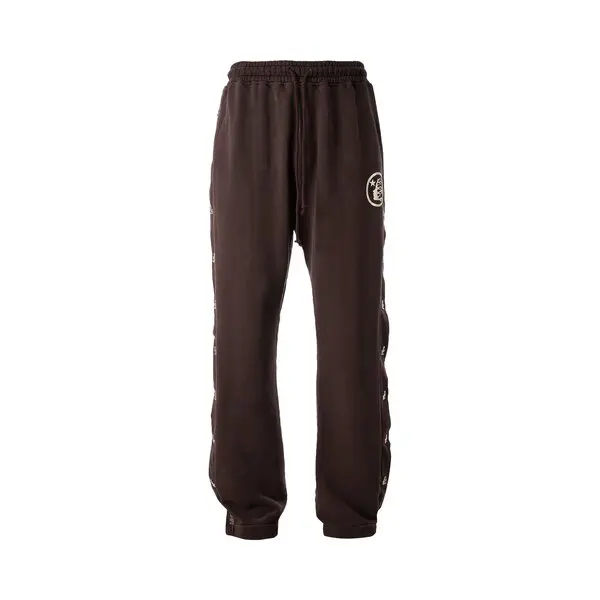 HELLSTAR Mirror Face Sweatpants - Brown