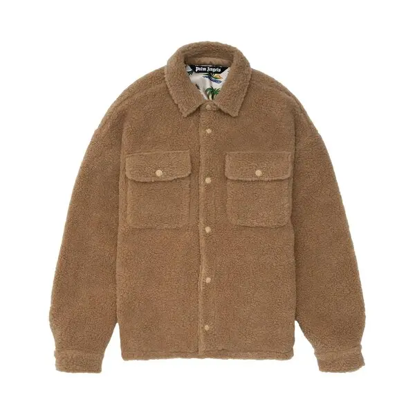 Palm Angels Bear In Mind Overshirt 'camel - Tan