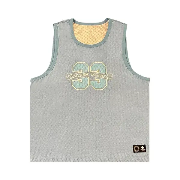 Chrome Hearts Japan Exclusive Mesh Reversible Basketball Jersey - Blue