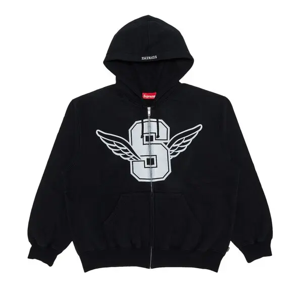 Supreme Wings Zip Up Hooded Sweatshirt