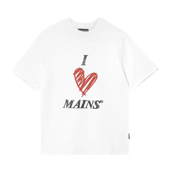 MAINS I Love T-shirt - White