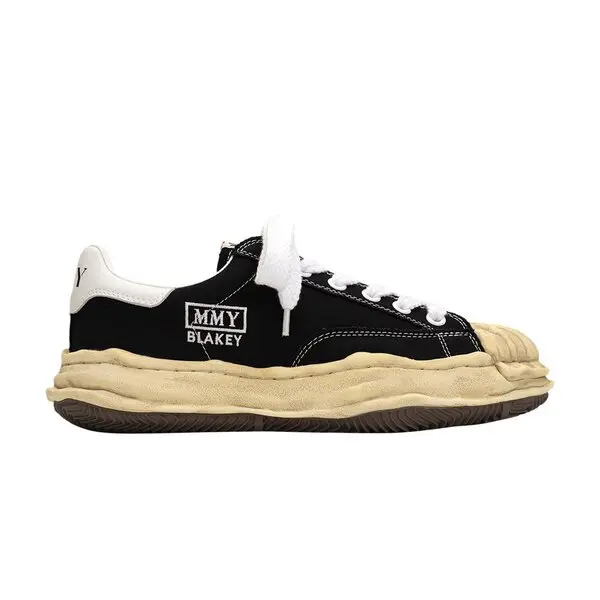 Mihara Yasuhiro Blakey Og Dyed Sole Canvas Low - Black