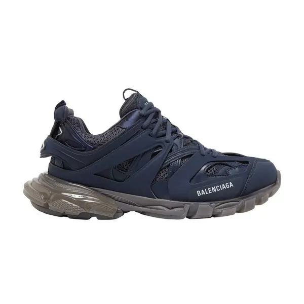 Balenciaga Track Sneaker With Clear Sole - Grey