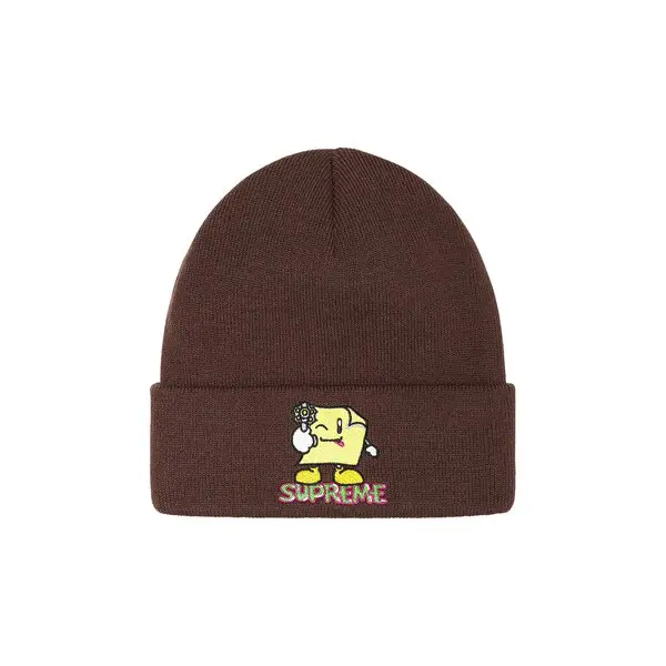 Supreme Sticky Note Beanie - Brown