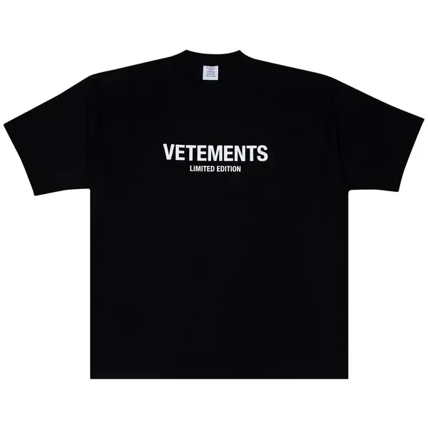Vetements Limited Edition Logo T-shirt - Black