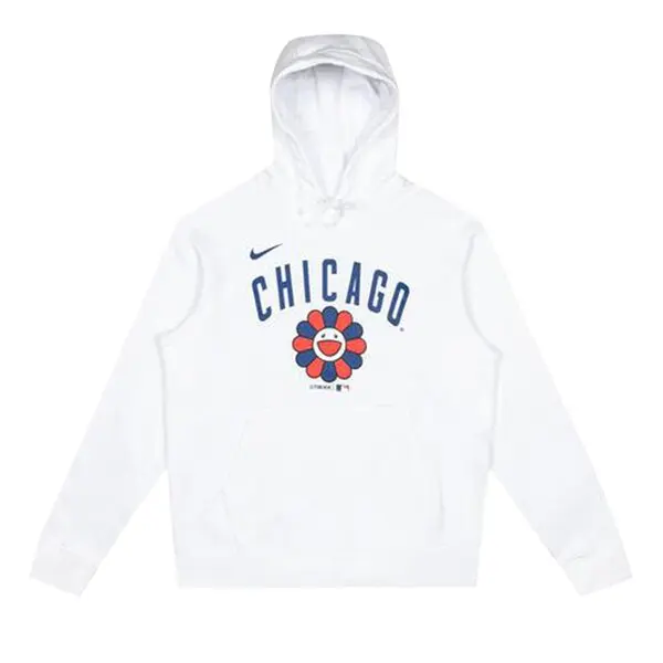 Nike X Takashi Murakami X Mlb World Tour Tokyo Series 2025 Cubs Hoodie - White