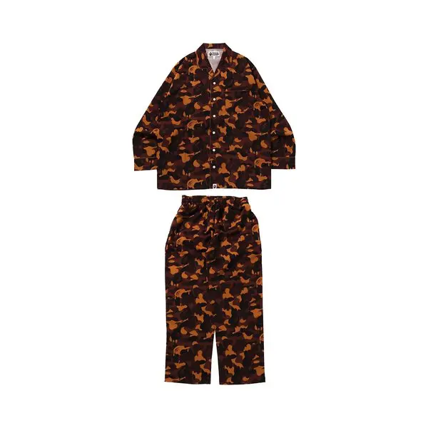 A BATHING APE Valentine Chocolate Camo Pajamas - Brown