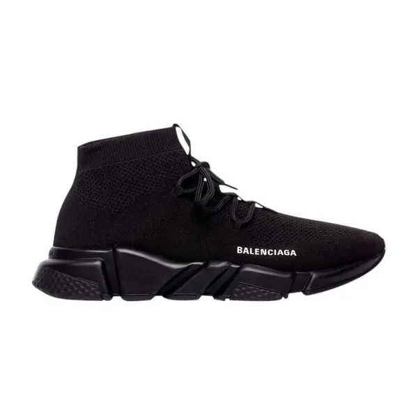 Balenciaga Speed Lace Up Trainer - Black