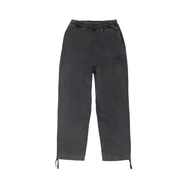 StÜssy Fleece Pant With Graphic - Black